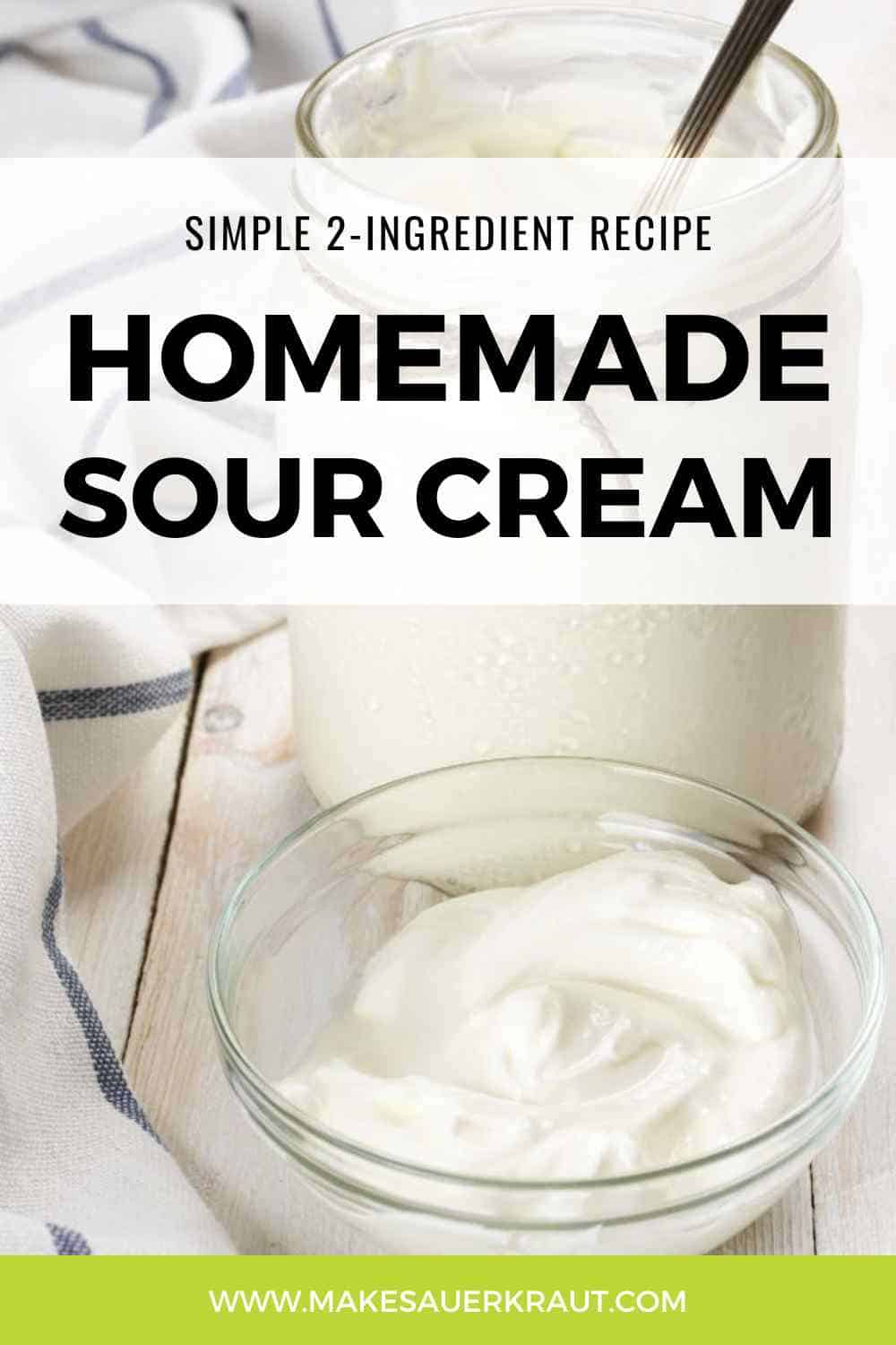 Simple Instructions for Homemade Sour Cream {Just 2 Ingredients ...